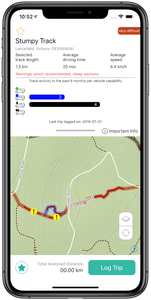 Newtracs | Offline 4x4 maps & track conditions database